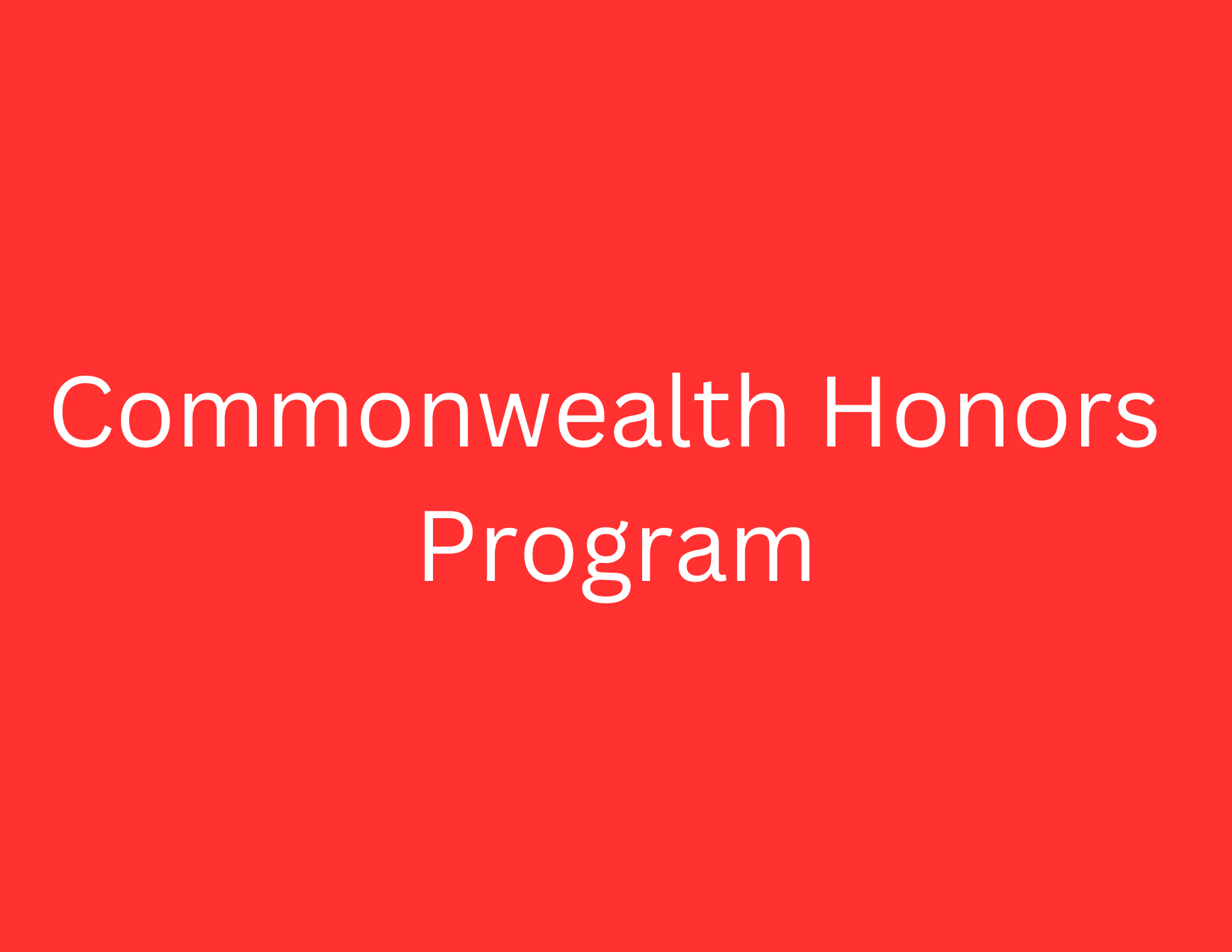 Commonwealth Honors Program | BHCC Moodle